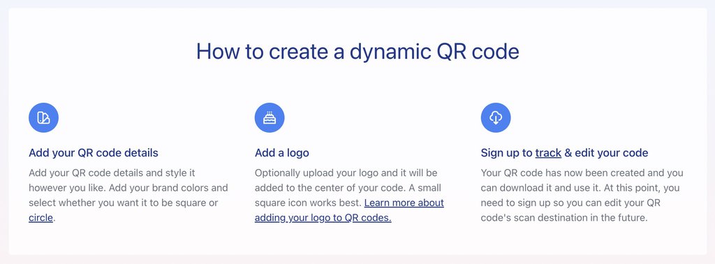 Editable QR code best practices